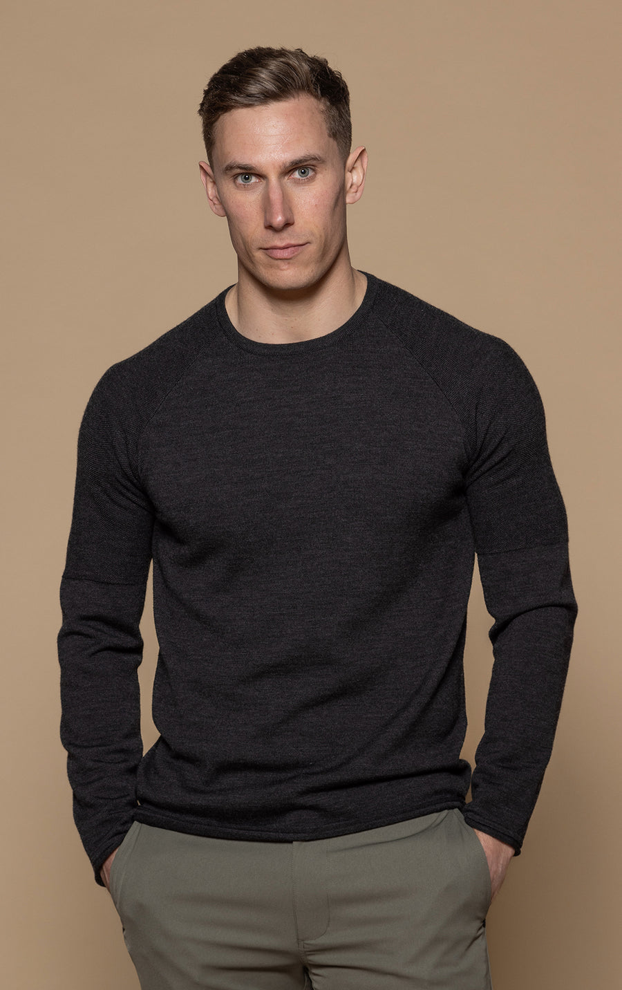 14 GAUGE MERINO LONG SLEEVE CREW - Alchemy Equipment NZ