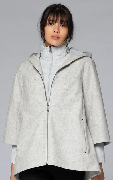 3-in-1 Down Swing Coat | Italian Wool Coat with Removable Insulated ...